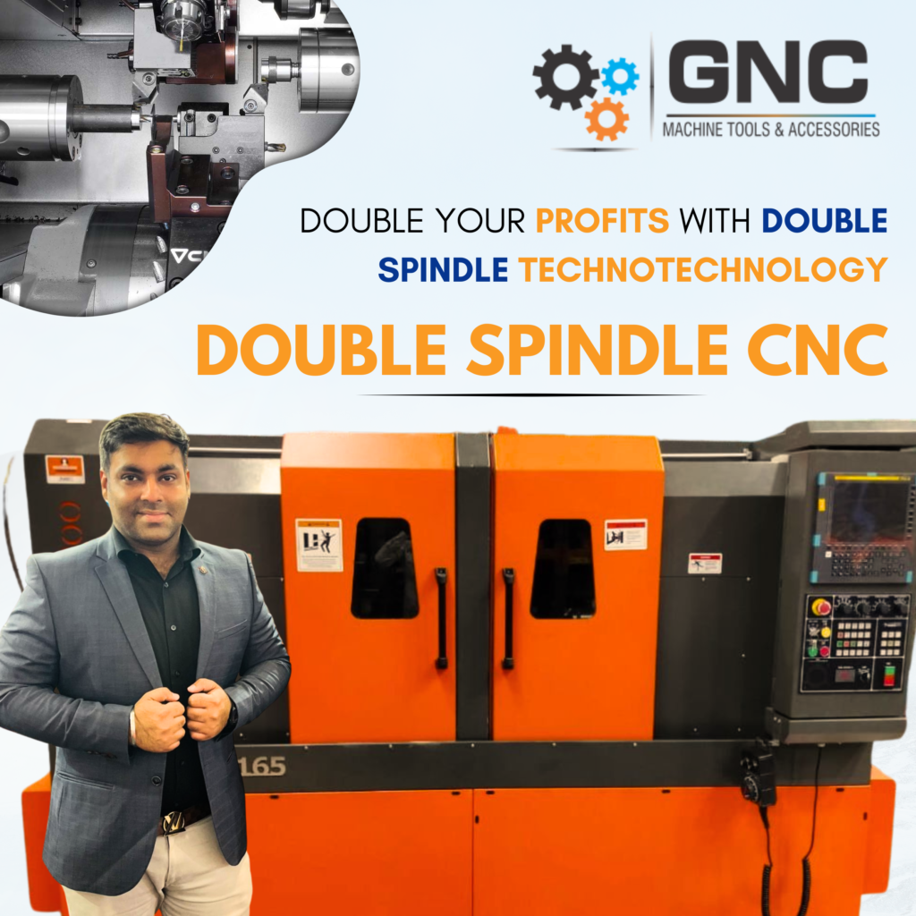 Double the Spindle, Double the Profits! 💰 Introducing Double Spindle CNC by GNC 🚀 - GNC MACHINE